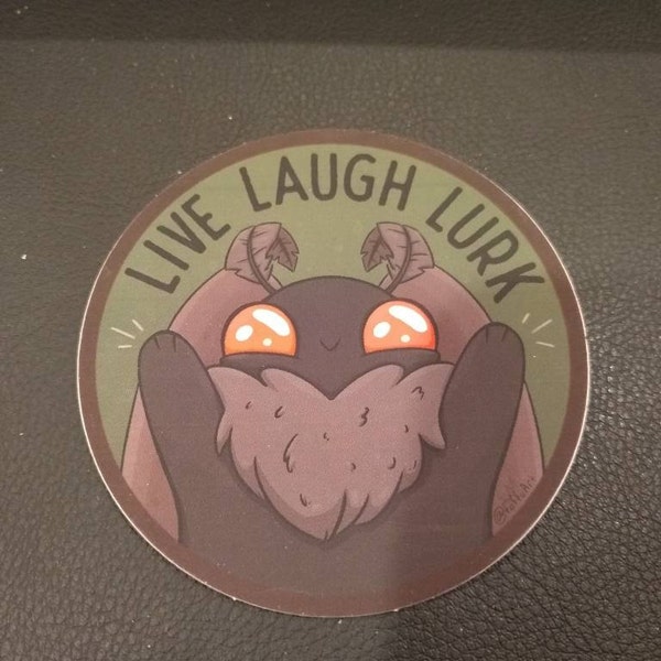 Cute Cryptid Boba Mothman Button Mothman Live Laugh Lurk - Etsy