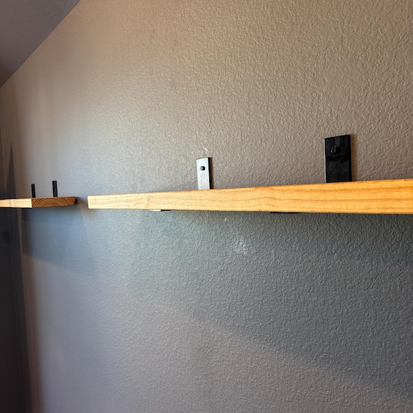 Corner Shelf Bracket for Floating Shelves, Variety of Sizes, Black ...