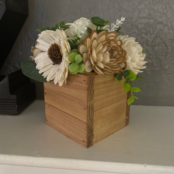 Custom Sola Wood Flower Arrangement, Wooden Flowers, Wedding ...