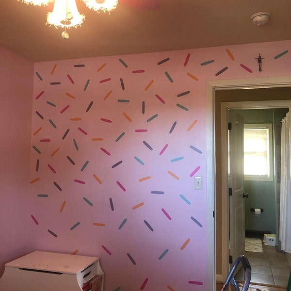 Sprinkle Wall Decals - Confetti Wall Decal Set, Vinyl Wall Decals, Wall ...