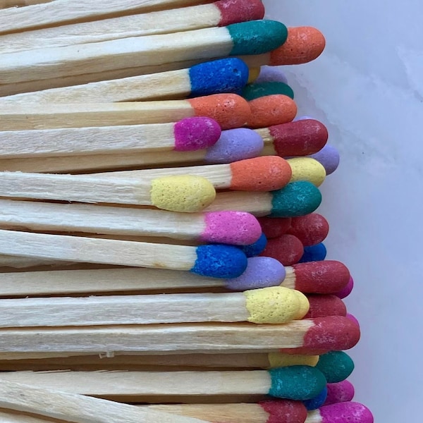 Refill Matchsticks! Bundle of 100 Color Safety Matches to Refill Your ...