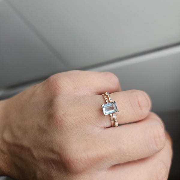 Real Lab Diamond Open Cuff Wedding Ring Thin Open Gap Stacking Ring ...