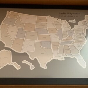 Personalized 50 States Photo Map A Unique USA Travel Collage | Etsy