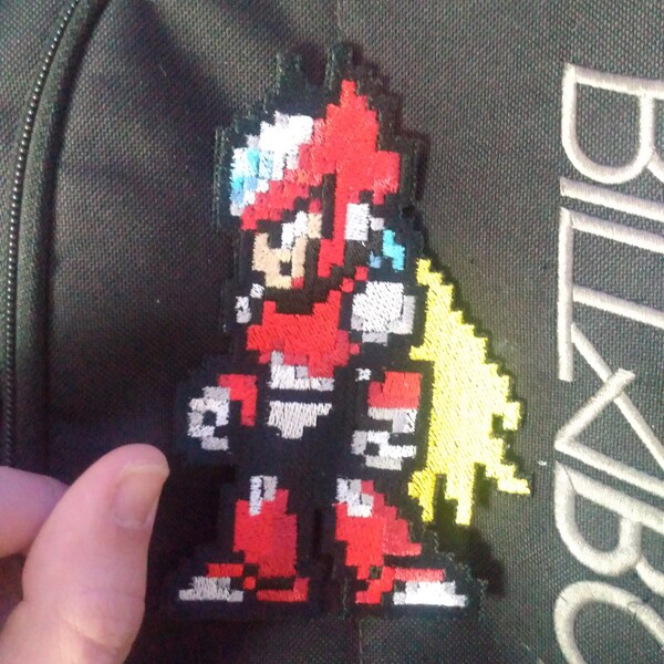 Zero Pixel Art Megaman X Shiny Metallic Embroidery Iron on Patch. - Etsy