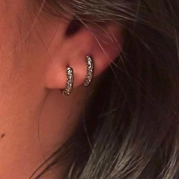 Titanium Leaf Ear Cuffs Nature Jewelry Cuff Earrings for Her Women Ear ...