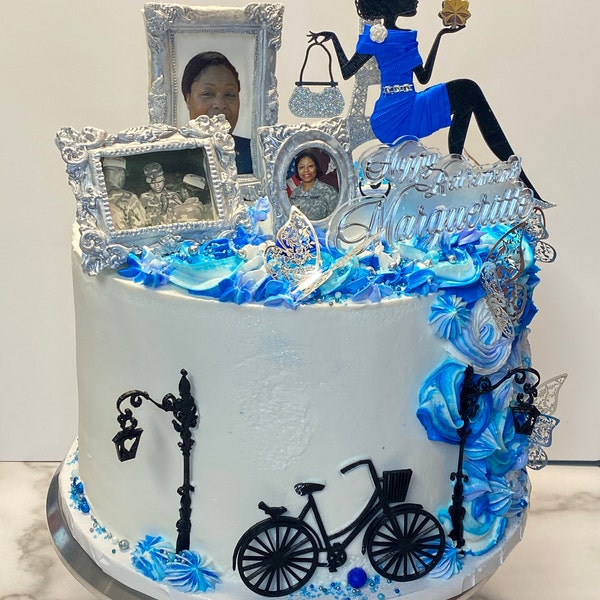 Singer Girl Topper With Microphone Topper Girl With Treble Clef Topper ...