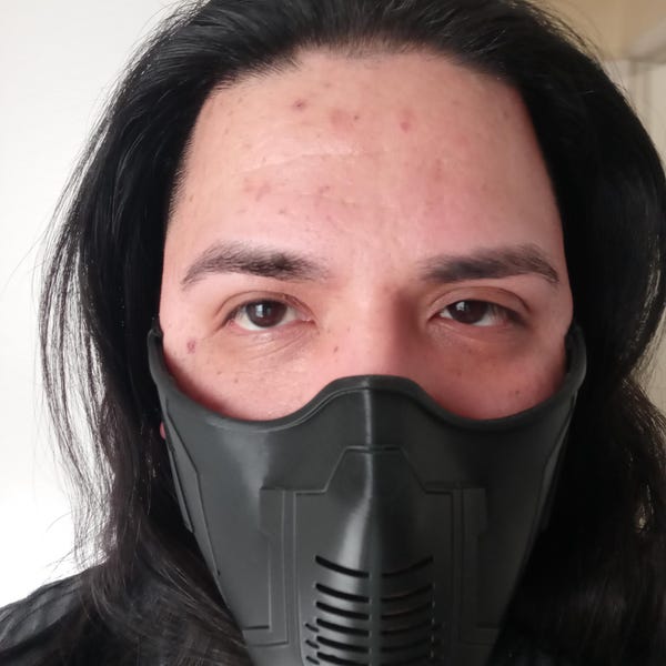 3D Printed Winter Soldier Mask: Bucky Barnes Cosplay, Adjustable Fit - Etsy