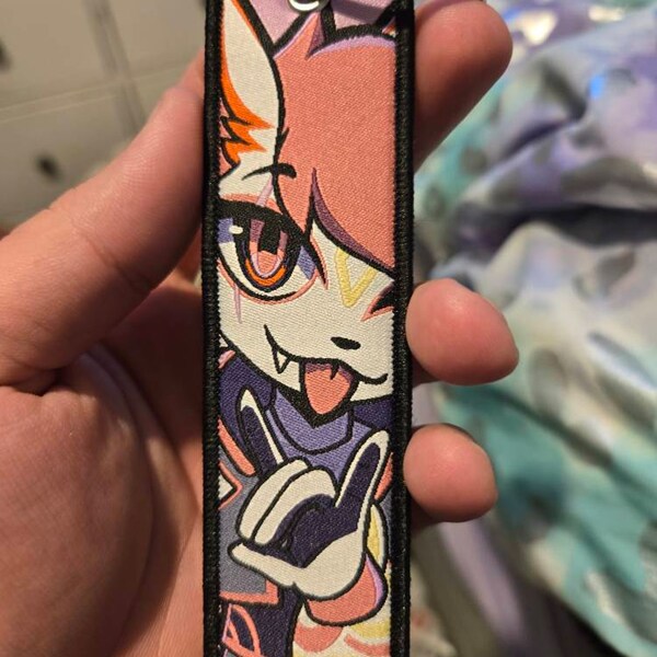 Embroidered Jet Tag Keychains | 1" X 4" - Etsy