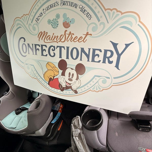 Mickey Confectionery Sign, Main Street Confectionery, Mickey Birthday ...