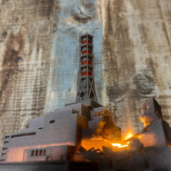 Chernobyl Nuclear Power Plant - With Smoke Effect - Humidifier and ...