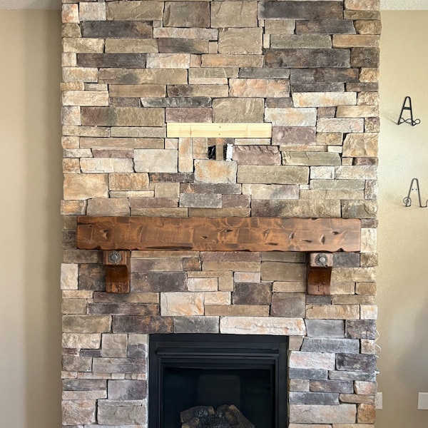 Fireplace Mantel Floating Shelf "snake River" Traditional Crown ...