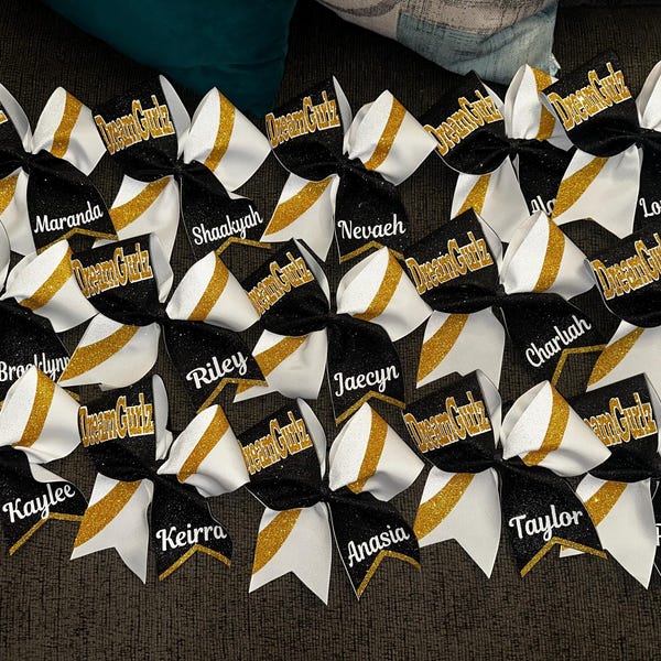 Custom Cheer Bow in Your Team Colors, Great Gameday Cheer Bow ...