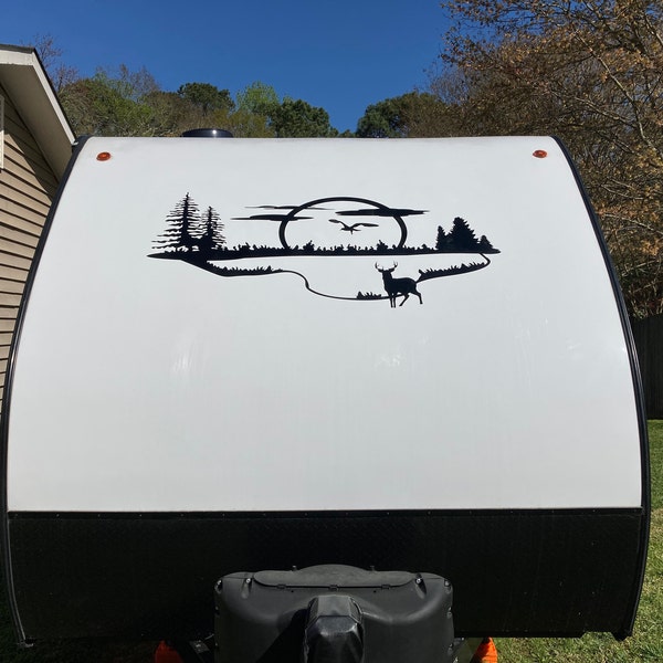 Mountains Motorhome Stripe Kit - Lake RV Stickers - Trailer Stickers ...
