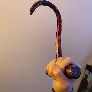Realistic Handheld Bloody Sickle Scythe Corn Knife Horror Movie Prop ...