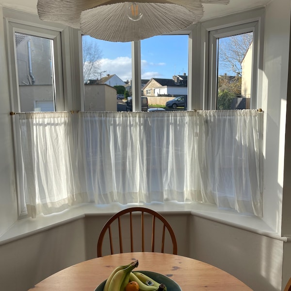 Linen Under Counter Curtain, Custom Sizes up to a Maximum Length of ...