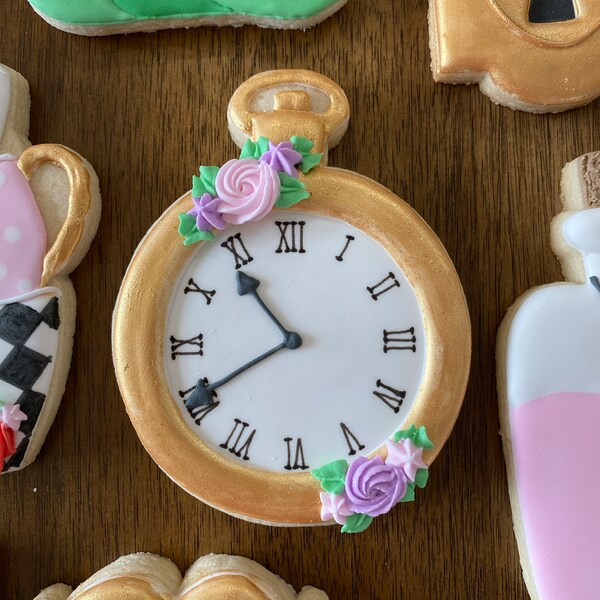 Wonderland Pocket Watch Cookie Cutter - Etsy