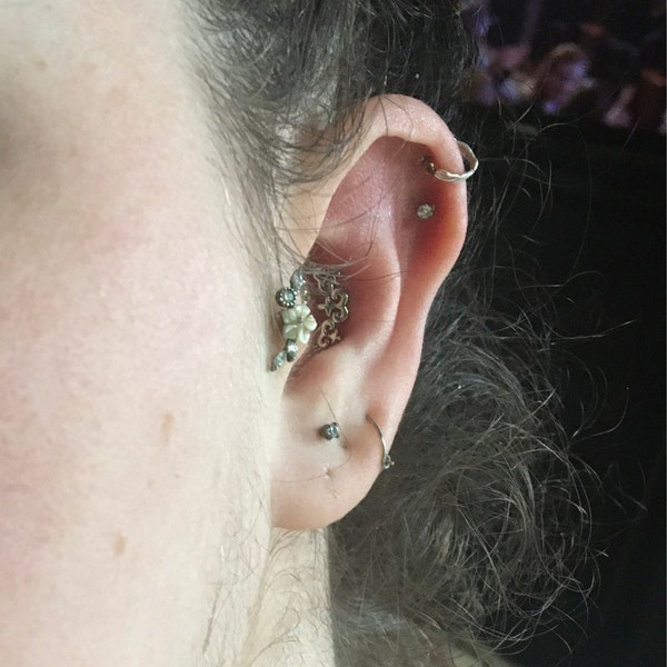 Conch Earring Stud, Conch Piercing Stud, Conch Jewelry Stud, Conch Stud ...