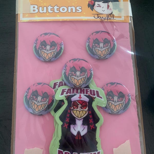 Hazbin Hotel & Helluva Boss Buttons! - Etsy