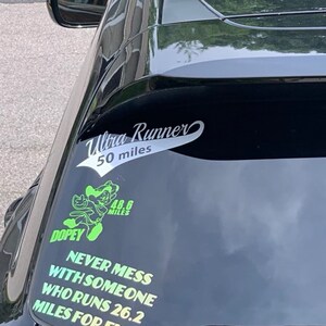 Ultra Runner Decals Sticker. Ultra Running Decals. 50K 50 | Etsy