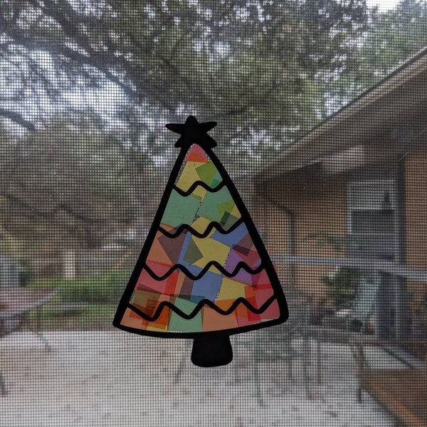 Cross Lantern Craft Kit for Kids, Faux Stained Glass Luminaries ...