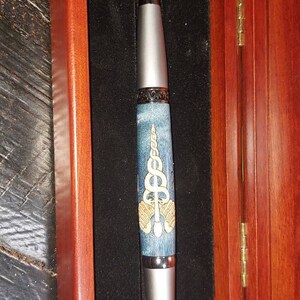 Handmade Wood Pen Caduceus Symbol Inlay Handmade Pen Physician Gift ...