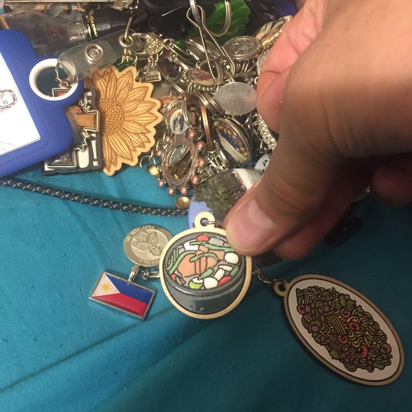 Filipino Food & Culture Icons as Pins, Magnets, Keychains, or Jibbitz ...