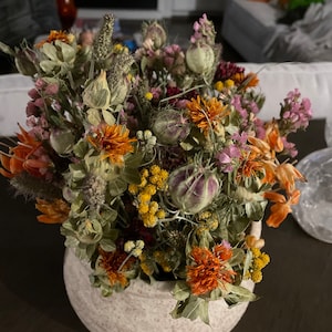 Peacock Dried Flower Spray 16 X 8 Inches - Etsy