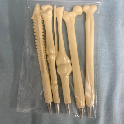 5 PC Ortho Bone Pens, Gifts Under 10,orthopedic Ballpoint Pen, Doctor ...
