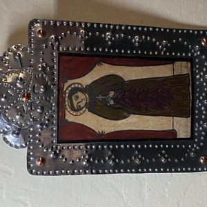 New Mexico Straw Appliqué, Hand Made Wall Cross, Natural and Red Straw ...