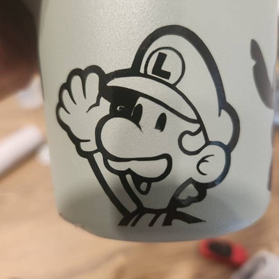 Super Mario Stick Figure Family Vinyl Decal / Sticker / Label - Etsy