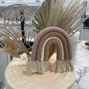 Vintage Blue Mini Rainbow Individual Macrame Rainbow Wood - Etsy