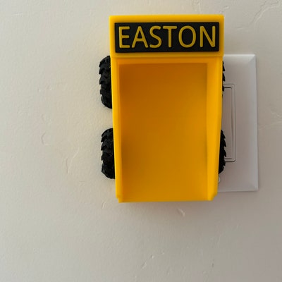 Fire Truck Engine Light Switch Cover Plate Personalized Decora Style ...