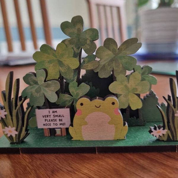 Please Be Nice to Me, I'm Very Small Frog Desk Companion- Cute Coworker ...