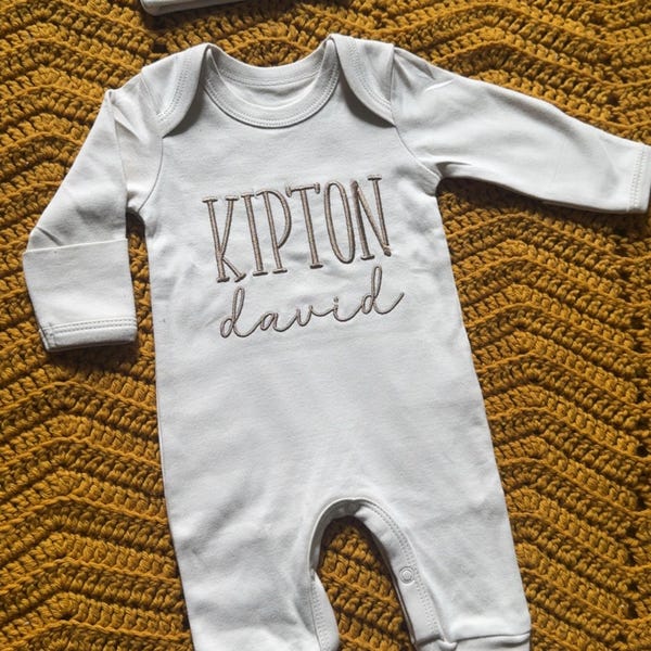 Baby Coming Home Outfit, Personalized Baby Gift, Custom Baby Apparel ...