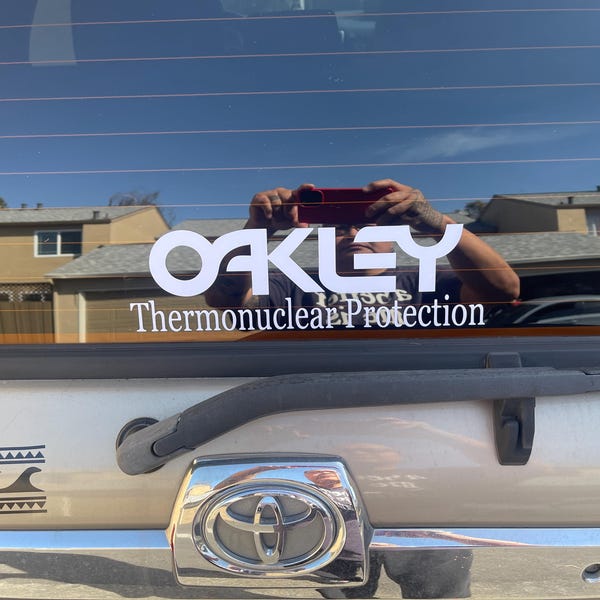 Vintage Oakley Thermonuclear Decal - Etsy