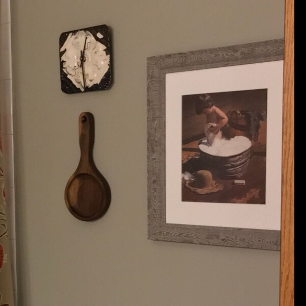 Salvaged Repurposed Ceiling Tin Clock With Over 100 Years of Patina. - Etsy