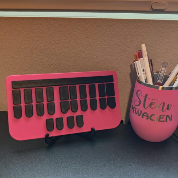 Steno Practice Board With Legend | Included Display Stand | the ...