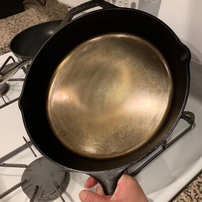 Cast Iron Skillet Smooth Ground Pan 12 Inch - Etsy