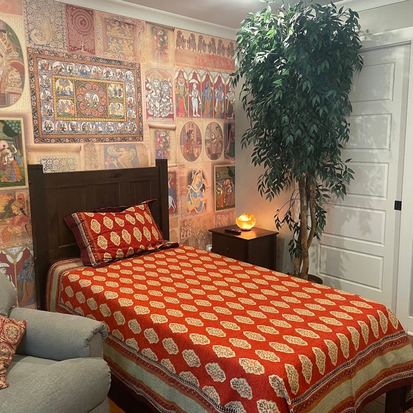 India Wallpaper for Beautiful Rooms, Collage of Various Indian Art ...