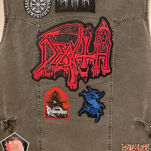 Large Black UNION JACK UK Flag Patch Iron-on Embroidered | Etsy