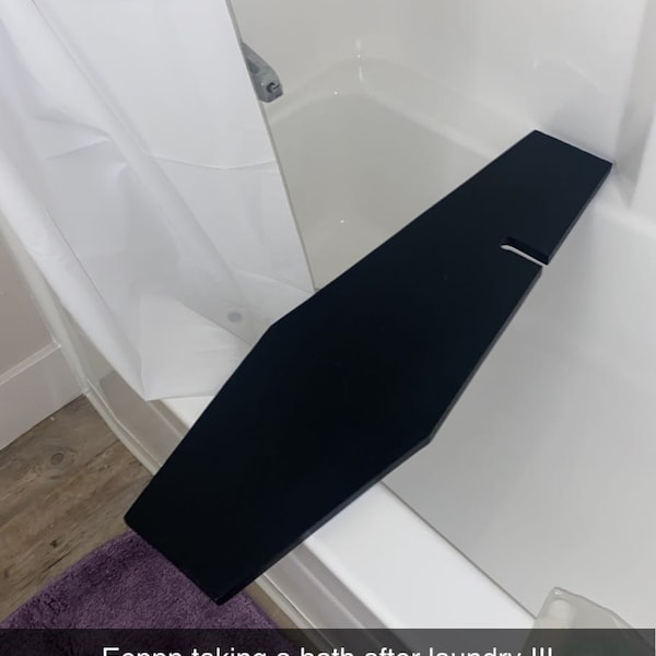 Coffin Shaped Bath Tray With Wine Notch - Etsy