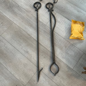 Personalized Four-piece Fire Tool Set With Stand, INDOOR Fire Tools ...