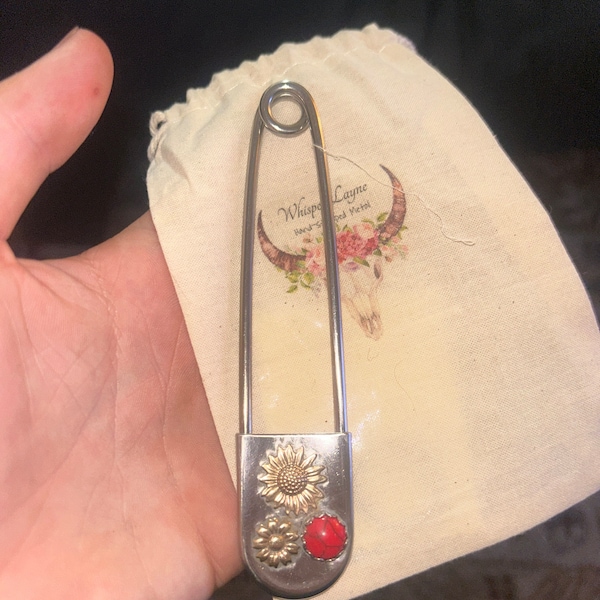 Jumbo Safety Pin, Cowgirl Gift, Western Accessories, Custom Cowboy ...