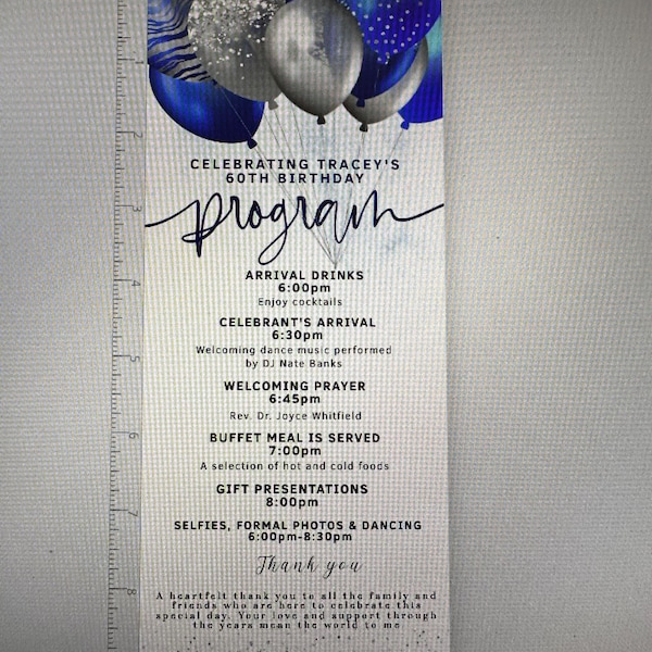 Purple Gold Birthday Menu Program Printable Ladies Dinner Party Menus ...