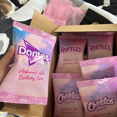 Super Mario Chip Bags, Mario Bros Birthday Chips, Mario Chip Bag 6ct ...