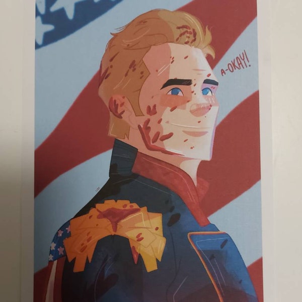 Homelander Flag the Boys Print - Etsy
