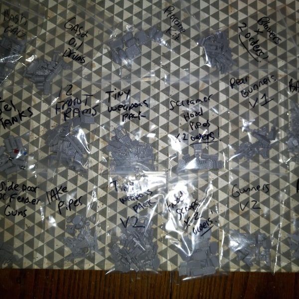 Moon Wheels for 1/64 Scale, 3d Printed. 12 Items All Together. Two ...