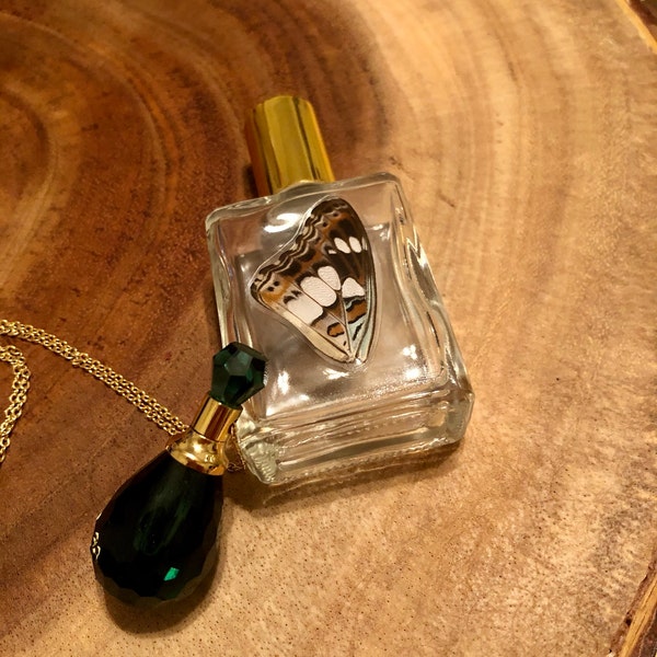 Boho Crystal Vial Necklace - Etsy