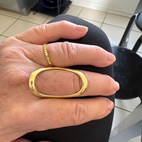 Arthritis Ring, Splint Knuckle Ring, Simple Midi Ring, Tarnish Free ...