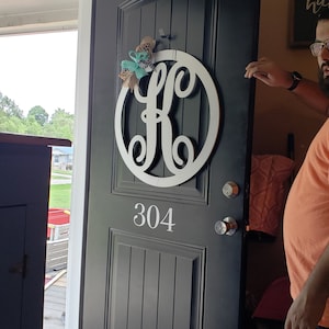 Front Door Number Decal Modern House Apartment Number Decal | Etsy